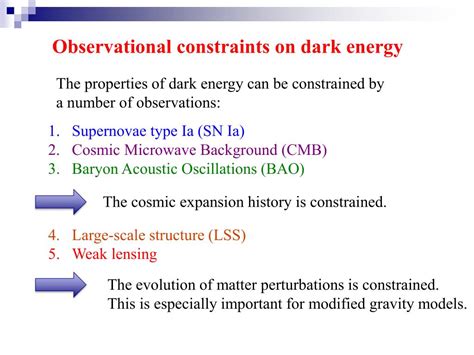 Ppt Dark Energy I Observational Constraints Powerpoint Presentation Id5880858
