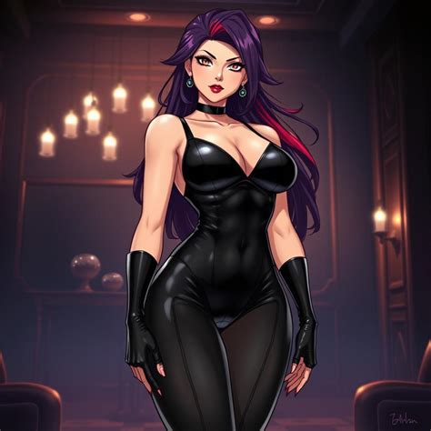 Bold And Alluring Anime Dominatrix Illustration