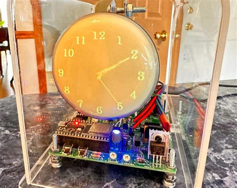 Mini Oscilloscope Clock Scope Clock Made With B7s 1 Cathode Ray Tube Includes Embedded Wi Fi
