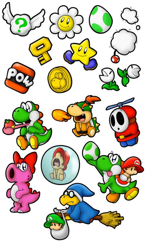 Commish Yoshi S Island Sticker Madness By Boxbird On Deviantart Artofit