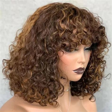 Glueless Water Wave Bob Wig With Bang Superlovehair