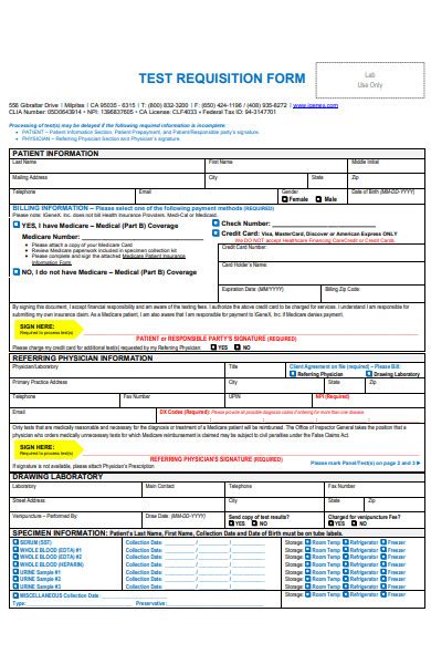 Free 49 Requisition Forms In Pdf Ms Word Xls