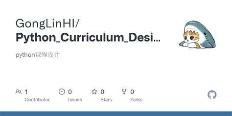 Github Gonglinhi Python Curriculum Design Python