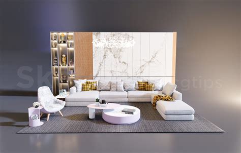 8947 Free Sketchup Sofa Model Download