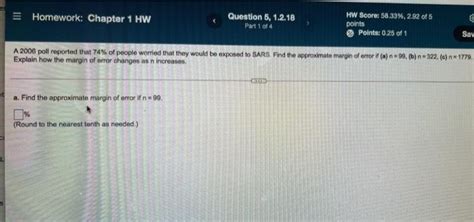 Solved Homework Chapter 1 Hw Question 5 1 2 18 Part 1 Of 4