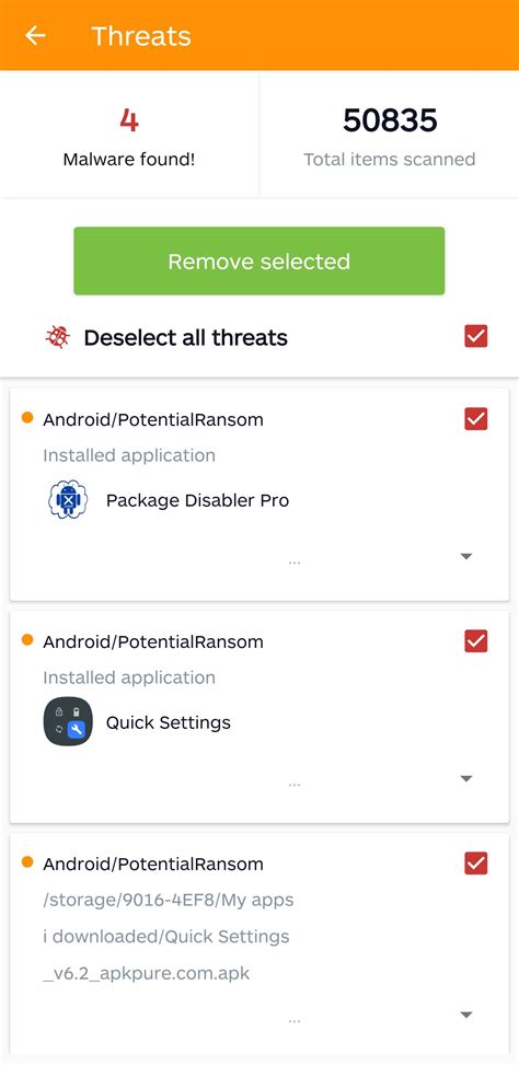 Malwarebytes Is Crashing During Scan And It Found 3 Virus So Far But Mobile Malware Removal