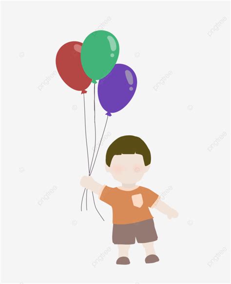 풍선을 가지고 행복한 아이 그림 행복한 아이들 아이 그림 풍선을 가져와 Png 일러스트 및 Psd 이미지 무료 다운로드 Pngtree