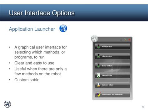 Ppt Hamilton Venus Software User Interface Options Powerpoint