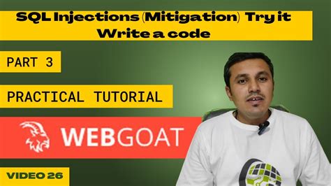 How To Mitigate Sql Injection Sql Injection Tutorial Webgoat