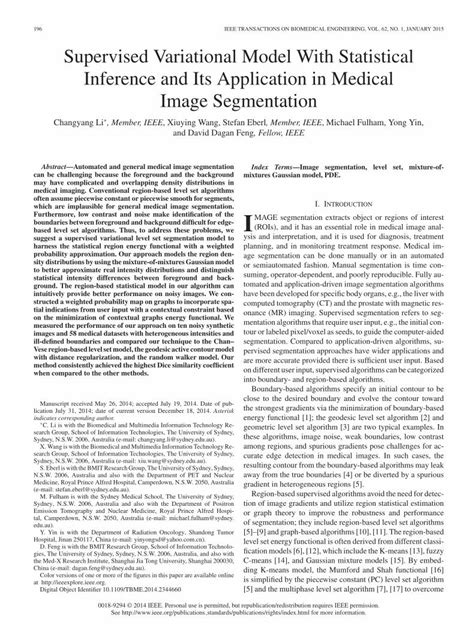 pdf supervised variational model with statistical inference and its