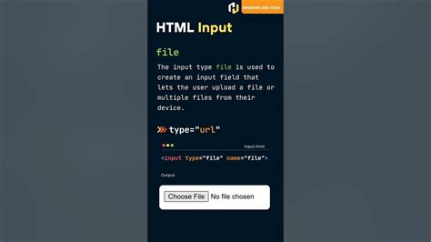 Input Typefile Coding Html Fullstack Tech Howtomaketoolwebsite Youtube