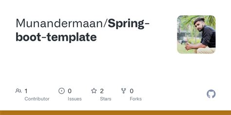 GitHub Munandermaan Spring Boot Template