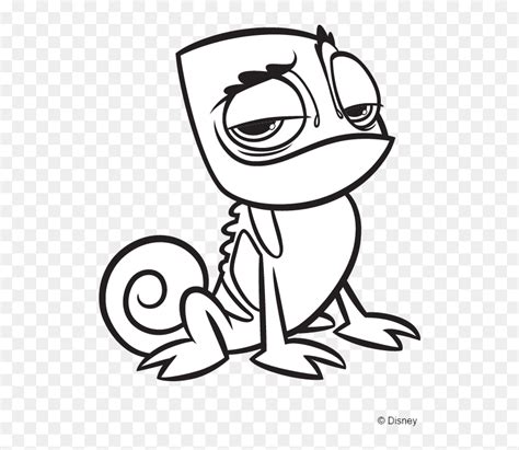 Rapunzel Disney Svg Flynn Maximus Pascal Silhouette Images Black And