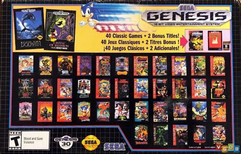 Sega Genesis Mini Vgdb Vídeo Game Data Base