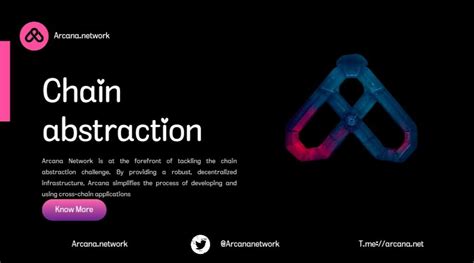 Understanding Chain Abstraction And How Arcana Network Is Leading The Way By Sterzy 💞 Jun