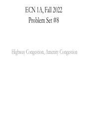 ECN A Highway Congestion And Optimal Road Usage Course Hero