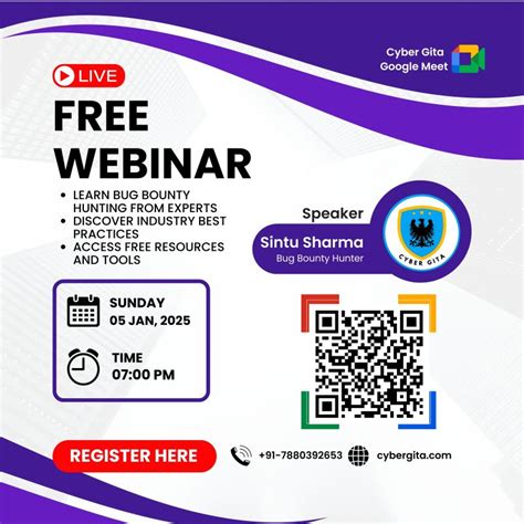 Cyber Gita On Linkedin Bugbountywebinar Freewebinar Cybersecurity