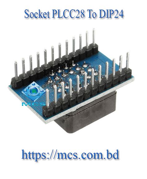 Bios Programmer Adapter Socket Plcc28 To Dip24 Universal Converter Mcs