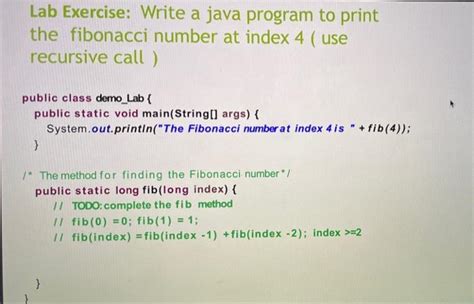 Solved Lab Exercise Write A Java Program To Print The Chegg
