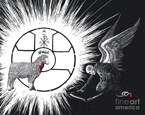 The Victory Of The Lamb Drawing By Travis Ricks Fine Art America