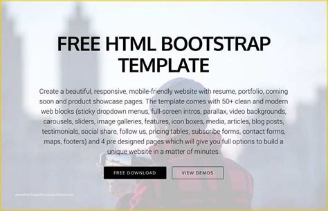 Bootstrap Blog Template Free Of Most Promising Free Bootstrap Templates For