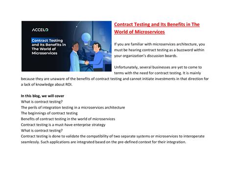 Contract Testing And Its Benefits In The World Of Microservices ACCELQ Page Flip PDF