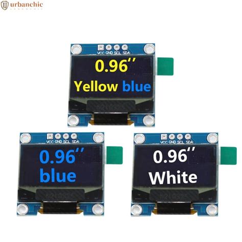 Ssd1306 Iic Serial 0 โมดูลจอแสดงผล Oled สีขาว 96 นิ้วสําหรับ Arduino 128x64 Shopee Thailand