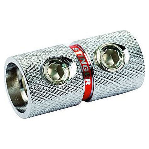 stinger spt5210 pro classic chrome 1 0 gauge input and output coupler red new
