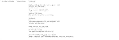 Procedure To Install Comodo Patch Management Agent And Allow It In