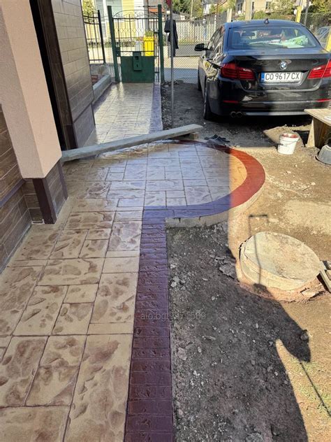 Щампован бетон Строителни услуги Плевен Щампован бетон на достъпни цени за област Плев