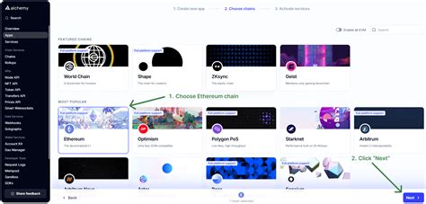 Alchemy API Key Setup Developer Portal