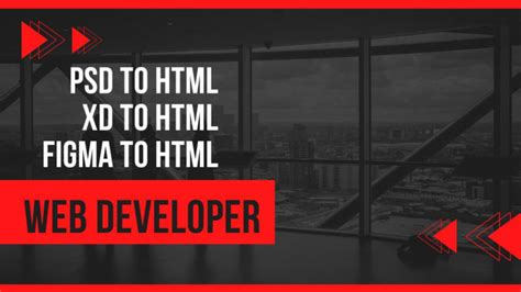 Convert Figma To Html Psd To Html Xd To Html Responsive By Syednaqi Fiverr