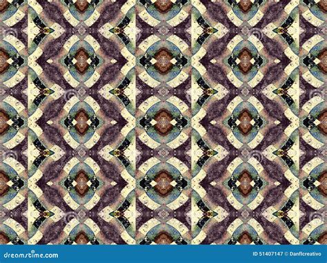 Geometric Pattern Grunge Stock Illustration Illustration Of Ornate