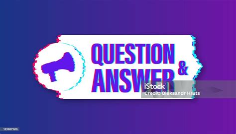 질문과 대답메가폰 글리치 아이콘 메가폰 배너 웹 디자인 벡터 스톡 일러스트레이션입니다 검색에 대한 스톡 벡터 아트 및 기타 이미지 Istock