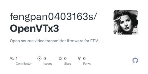 GitHub Fengpan S OpenVTx Open Source Video Transmitter Firmware For FPV