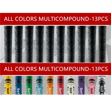 스포츠 골프 그립 10 년 멀티 컴파운드 표준 및 중형 프로텍터 골프 퍼터 그립 고무 고품질 클럽 그립 로트당 13 개 Aliexpress