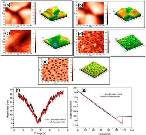Afm Microstructures And Corresponding 3d Microstructures Of Pvdf With