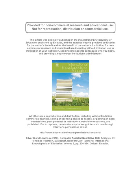 Pdf Computer Assisted Qualitative Data Analysis