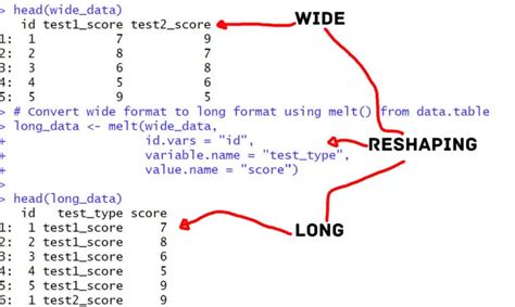 Wide To Long In R Using The Pivotlonger And Melt Functions
