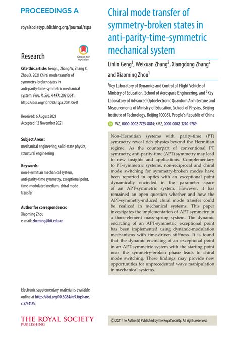 Chiral Mode Transfer Of Symmetry Broken States In Anti Parity Time