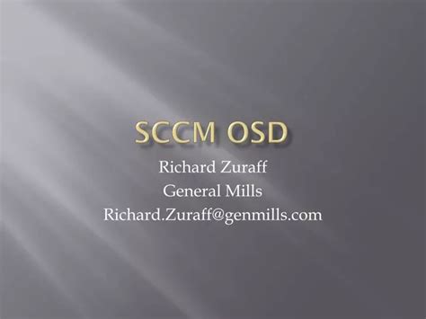 Ppt Sccm Osd Powerpoint Presentation Free Download Id 1577065