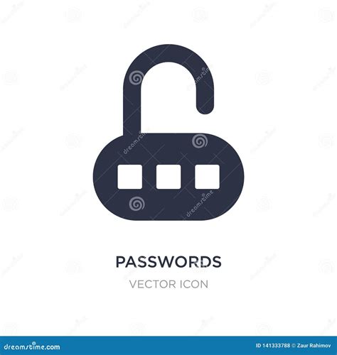 Passwords Icon In Trendy Design Style Passwords Icon Isolated On White Background Passwords