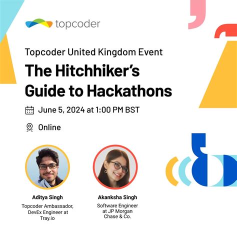 Topcoder On Linkedin Ready To Master Hackathons Join Us For The