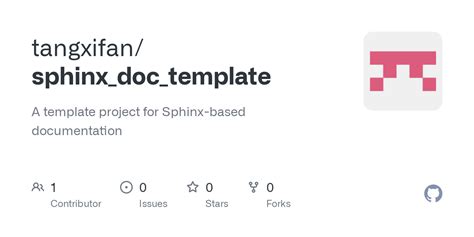 github tangxifan sphinx doc template a template project for sphinx