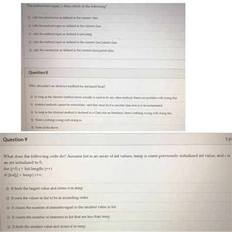 Solved The Instruction Super Does Which Of The Following