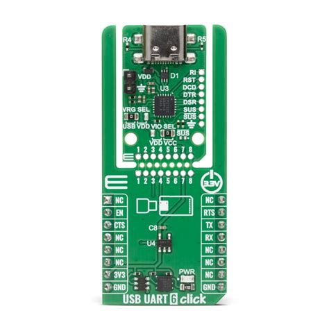 Usb Uart 6 Click Usb To Uart Bridge Mikroe 6725