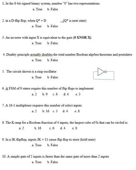 Solved 1 In The 8 Bit Signed Binary System Number 0 Has Chegg