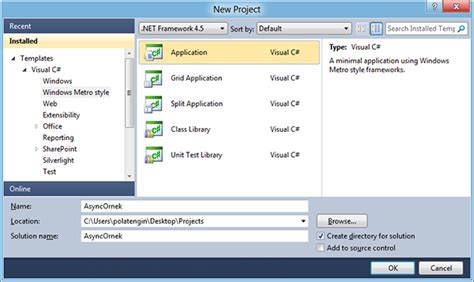 Windows 8 Metro Style Uygulamalarda Async Desteği