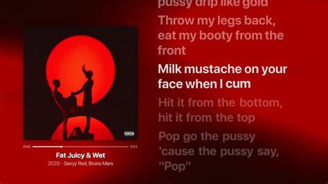 Bruno Mars Fat Juicy And Wet Lyrics Sexyy Red Youtube