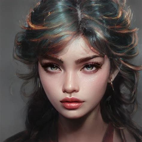 Artbreeder Digital Portrait Art Digital Art Girl Female Character